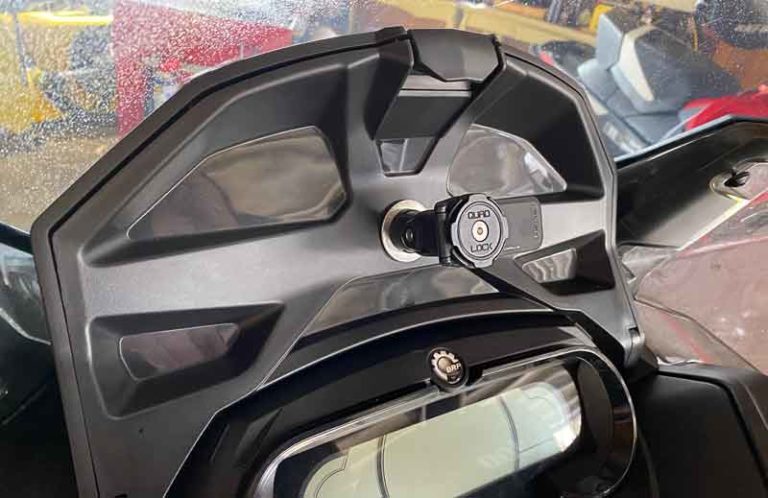 Easy Snowmobile Phone Mount Makes Trail Map Highly Visible