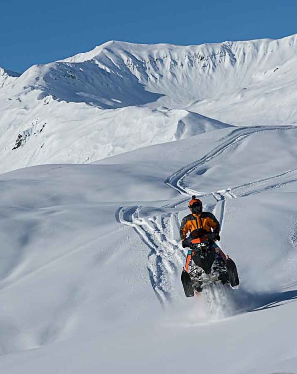 Epic Snowmobile Excursion on Alaska Range of Denali